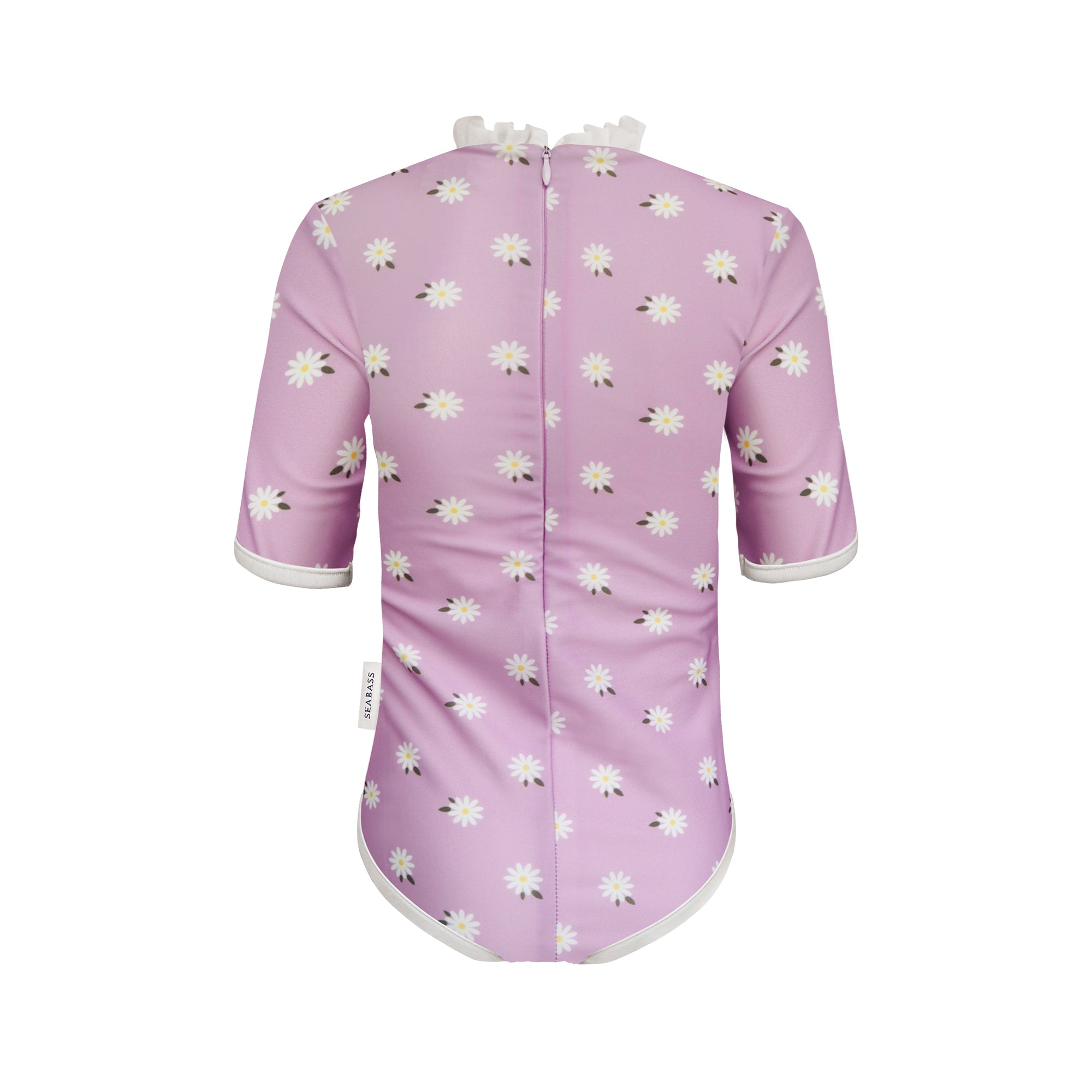 UV Swimsuit Ruffle Florence - lilac daisies